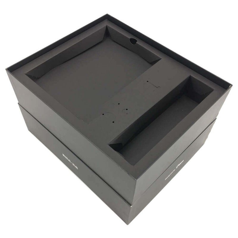 2 Pieces Black Rigid Setup Box- Bespoke Size and Printing