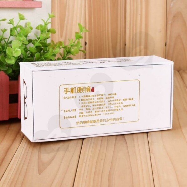 Custom Top and Bottom Rigid Gift Box For Cell Phone Glasses