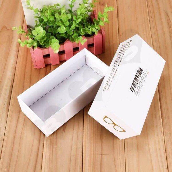 Custom Top and Bottom Rigid Gift Box For Cell Phone Glasses