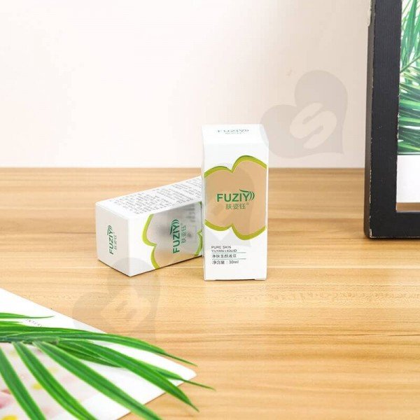 Custom White Cardboard Paper Box For Face Wash Gel- Shanghai BPS
