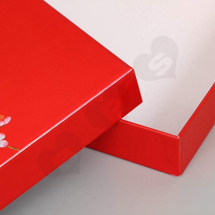 Glossy Red Cardboard Gift Box For Skin Care Product- Shanghai BPS