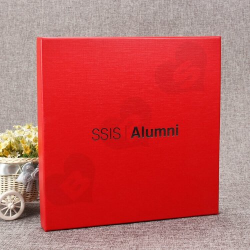 Luxury Rigid Gift Box For Souvenir Silver Foil Stamping