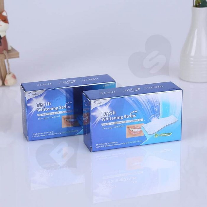 White Cardboard Teeth Whitening Strip Packaging Box- Shanghai BPS