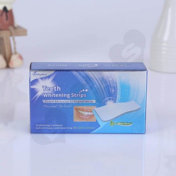 White Cardboard Teeth Whitening Strip Packaging Box- Shanghai BPS