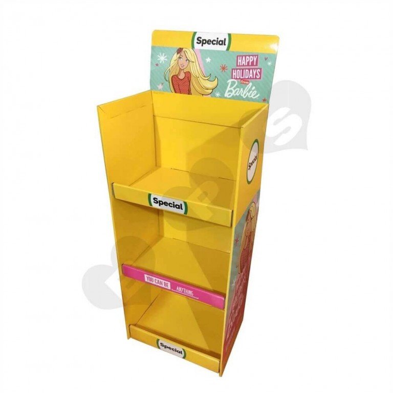 Custom Cardboard Barbie Floor Stand Displays- Shanghai BPS