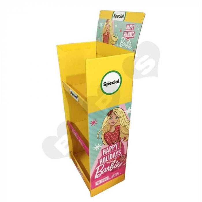 Custom Cardboard Barbie Floor Stand Displays- Shanghai BPS