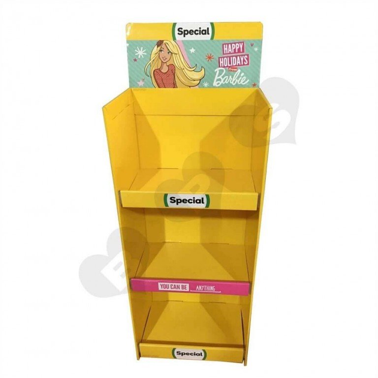 Custom Cardboard Barbie Floor Stand Displays- Shanghai BPS