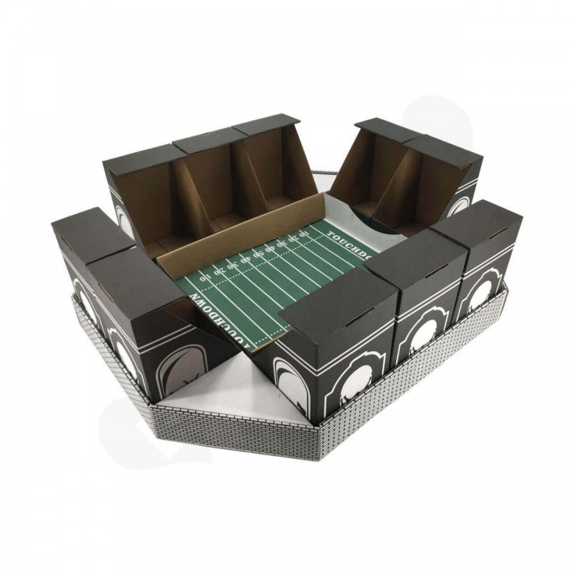 Customized Cardboard Snack Stadium Super Bowl- Shanghai BPS Team