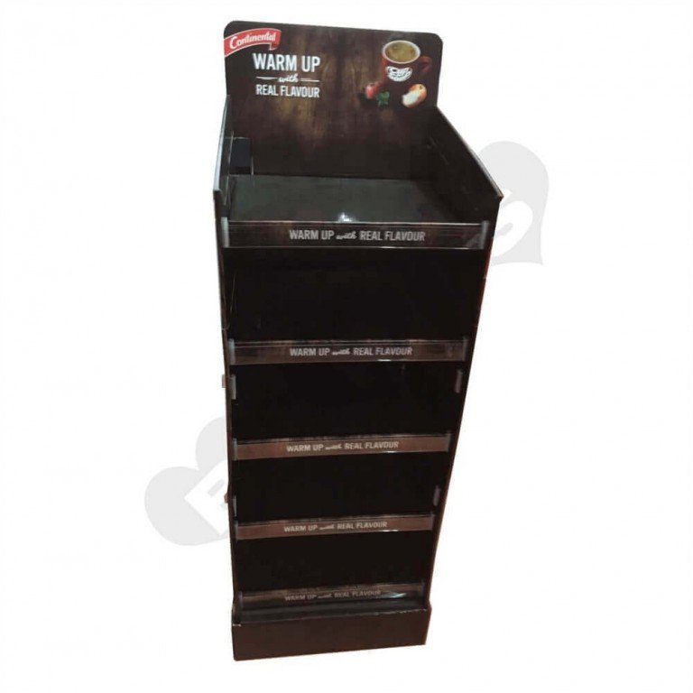 Corrugated Floor Stand POP Snack Shelf- Shanghai BPS