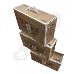 Printed Rice Packaging Box with Handle- Shanghai BPS