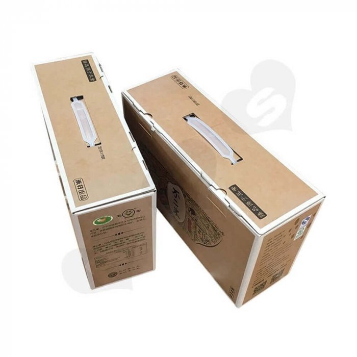 Printed Rice Packaging Box with Handle- Shanghai BPS