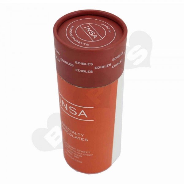 Round Cardboard Tube Cylinder Packaging for Snack Bar- Shanghai BPS