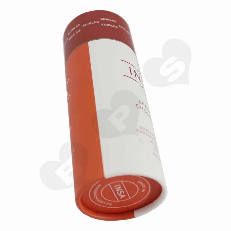 Round Cardboard Tube Cylinder Packaging for Snack Bar- Shanghai BPS