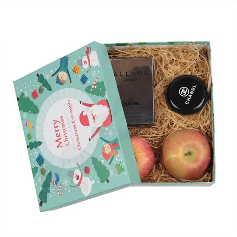 Christmas Eve Apple Gift Packaging Box With Lift off Lid- SCP Group