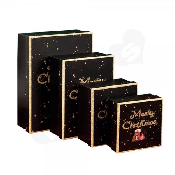 Christmas Season Gift Box With Gold Foil Stamping