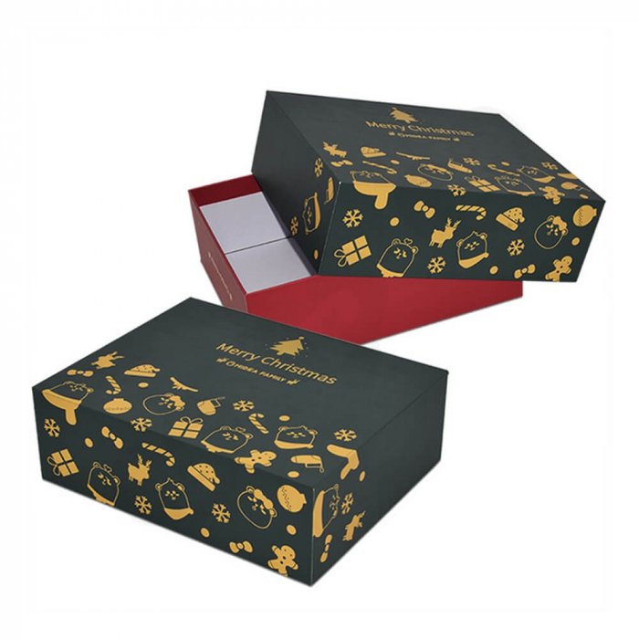 Christmas Style Printing Shoe Packaging Box- Shanghai Custom Pack