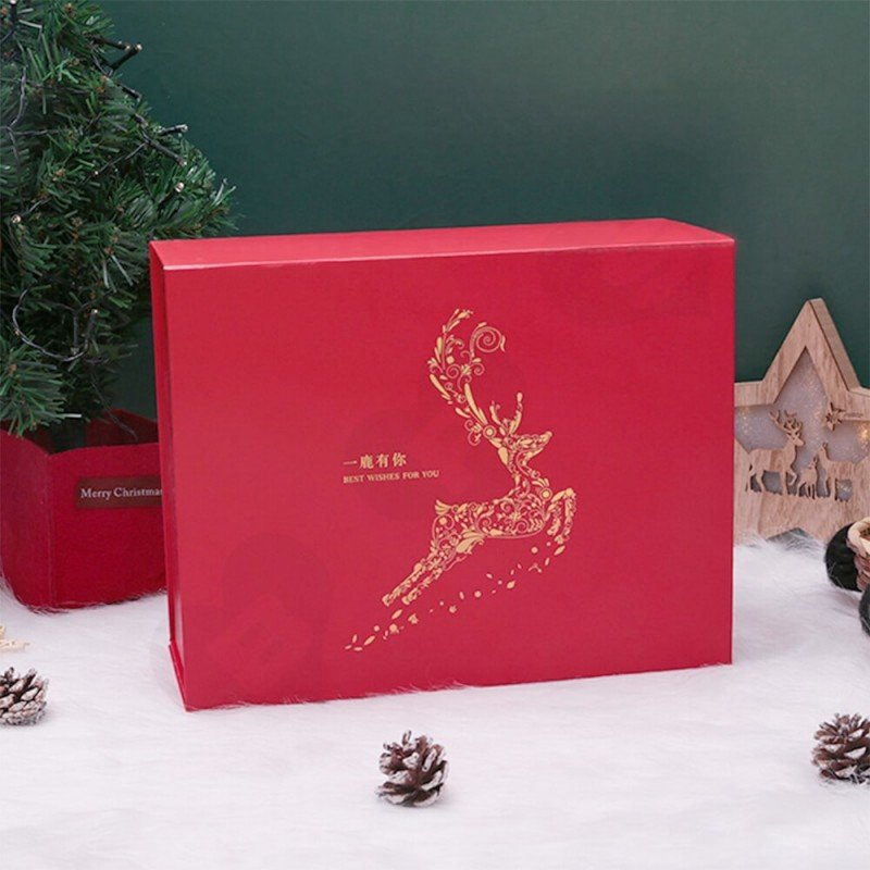 Custom Matte Christmas Gift Packaging Box Magnetic Closure