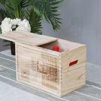 Custom Printed Wooden Case for Six Pack Wine - SH Custom Packaging