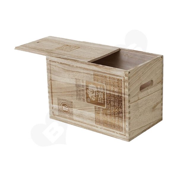 Custom Printed Wooden Case for Six Pack Wine - SH Custom Packaging
