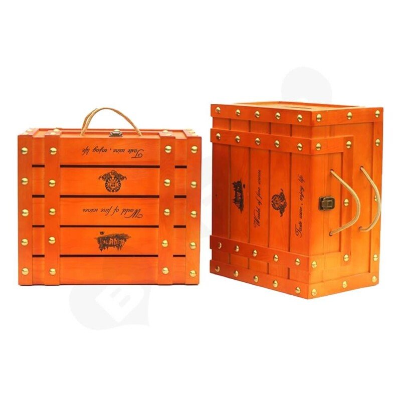 Custom Take Away Retail Six Pack Wine Box-Shanghai Custom Packaging