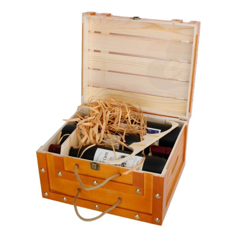 Custom Take Away Retail Six Pack Wine Box-Shanghai Custom Packaging