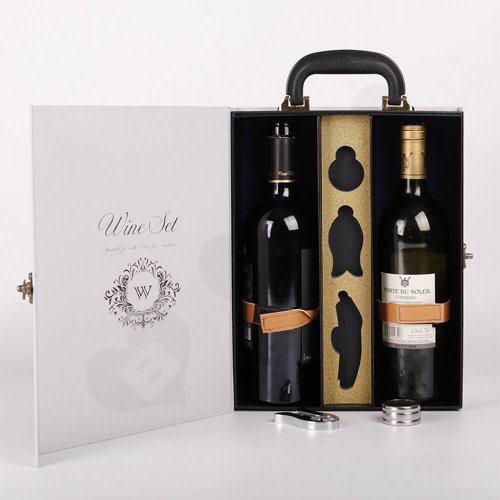 Luxury Two Pack Wine Box Kit Take Away Able-SH Custom Packaging