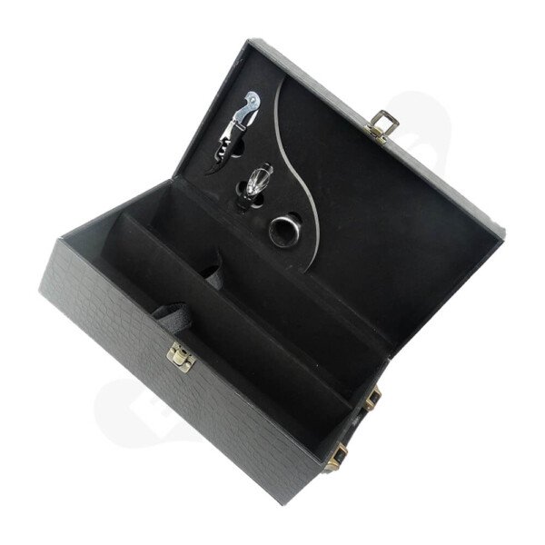 Wine Kit Packaging Box with Crocodile Pattern - SH Custom Packaging