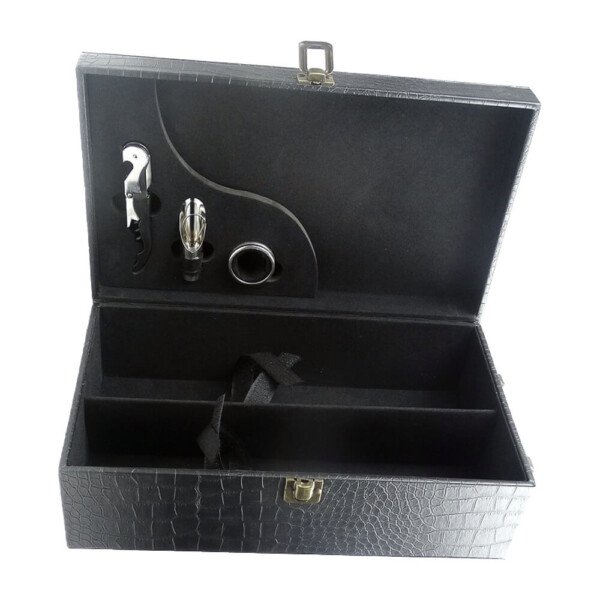 Wine Kit Packaging Box with Crocodile Pattern - SH Custom Packaging
