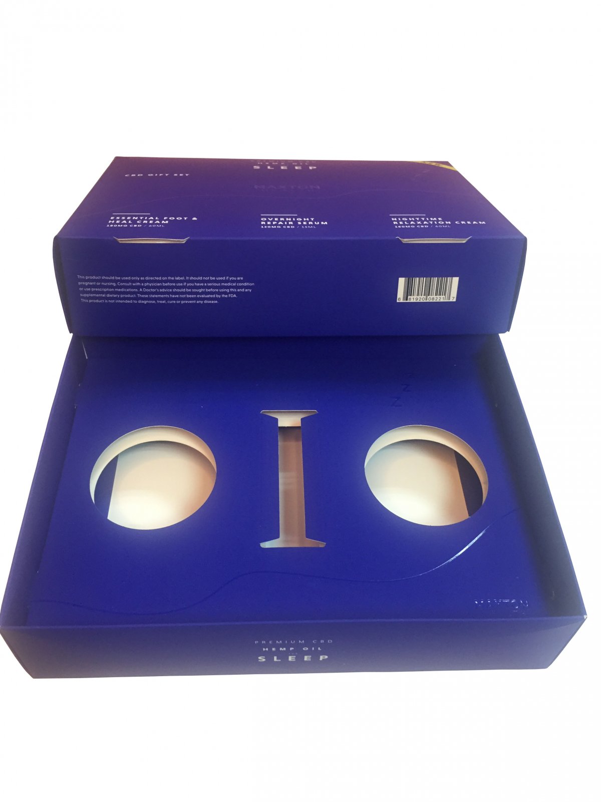 Custom Lift Off Lid Cardboard Box With Insert For CBD Gift Se